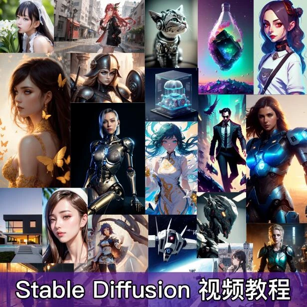 AI绘画Stable Diffusion新手零基础系统教程！ – 设计宝藏