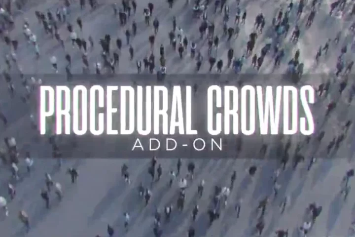 Blender插件 程序化人群生成器 Procedural Crowds v2.1.2+预设库 – 设计宝藏